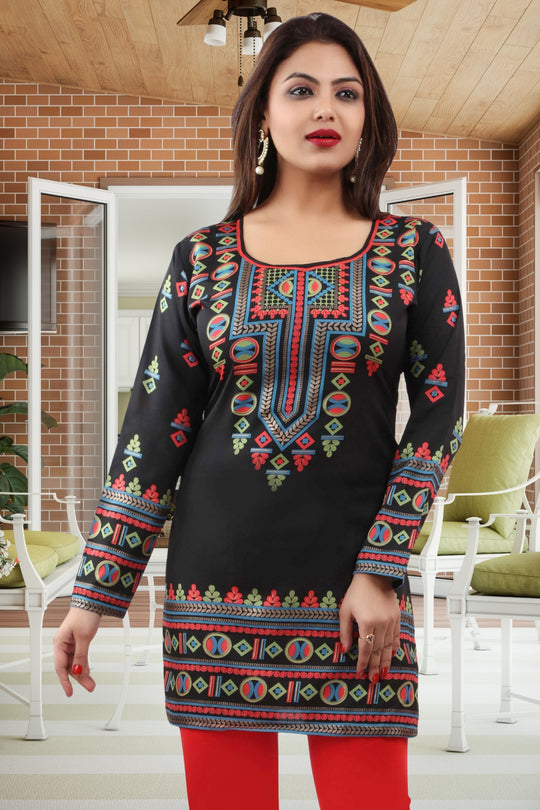 Traditional Indian Tunic Tops | Short Kurtis Long Kurtis for women ...
