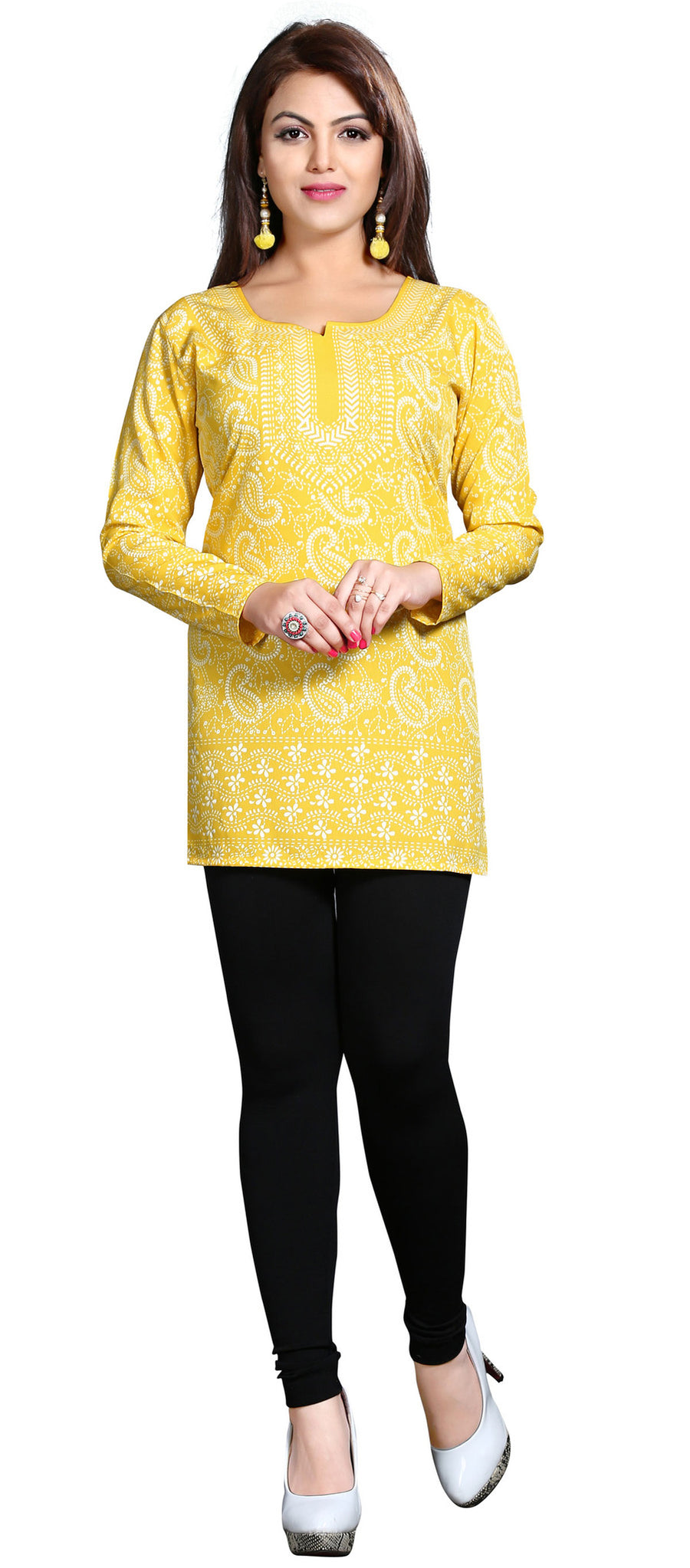 Traditional Indian Tunic Tops | Short Kurtis Long Kurtis for women ...