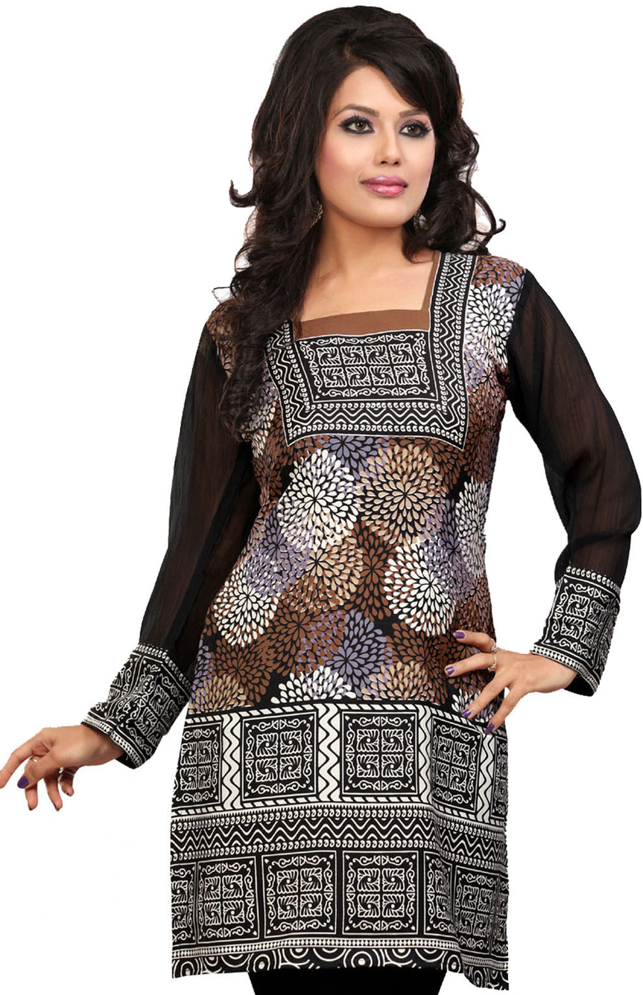 Traditional Indian Tunic Tops | Short Kurtis Long Kurtis for women ...